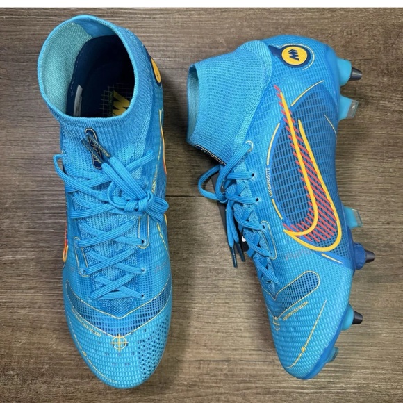 Nike | Shoes | Nike Blue Soccer Cleats | Poshmark